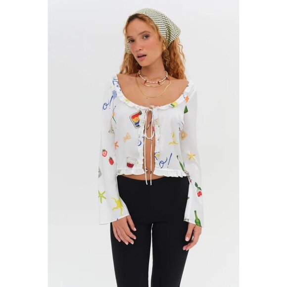 For Love And Lemons | Tops | Nwt Carla Long Sleeve Top | Poshmark